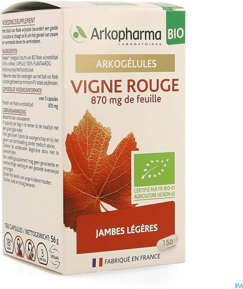 Arkopharma - Vitiven Rode Wijnstok Bio voor de Goede Doorbloeding en ...