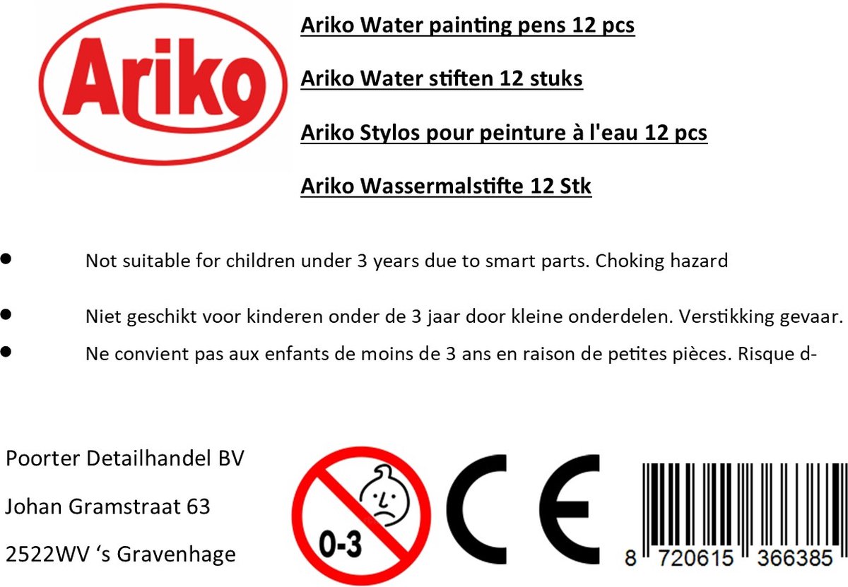 Ariko Magische Pen - Tekenen - Tekening blijft Drijven - Magische Water ...