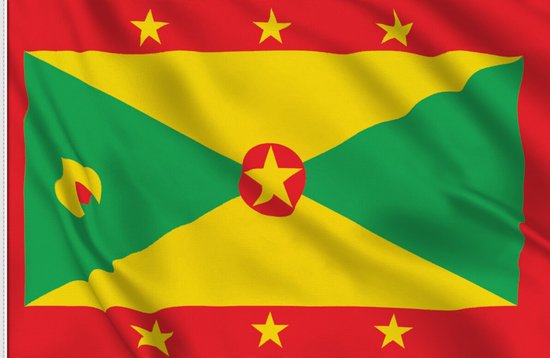 VlagDirect - Grenadiaanse vlag - Grenada vlag - 90 x 150 cm | bol