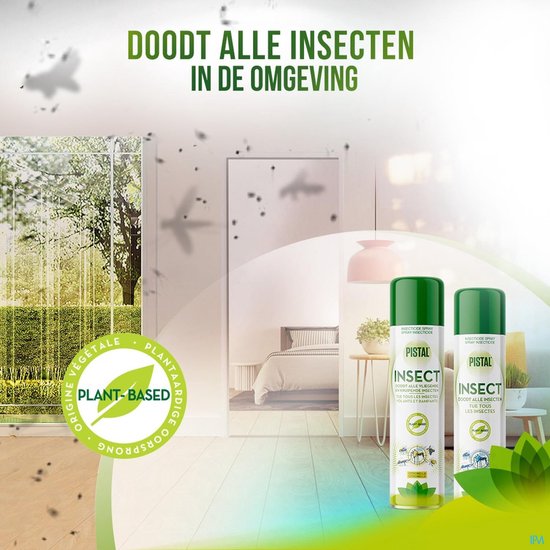 Pistal Insect Citronella Spray - Plantaardig - Tegen muggen, vliegen ...