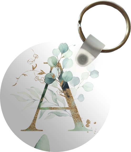 Sleutelhanger rond - Letter A - Plastic sleutelhangers - Keychain ...