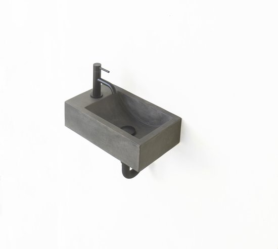 Toilet fontein - Beton - Donkergrijs - 40x23x11cm - Indonesisch ...