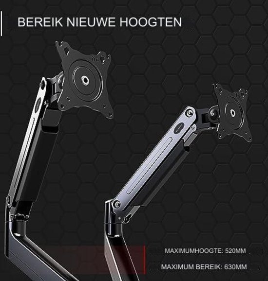 Gratyfied - monitor arm 3 schermen - monitorarm voor laptop ...