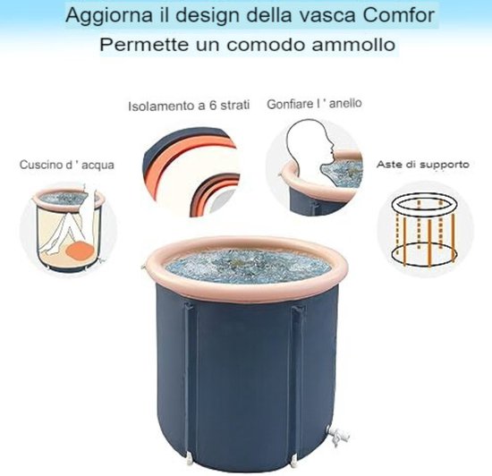 Ijsbad Opblaasbaar - Ice Bath - Dompelbad - 75cm | bol