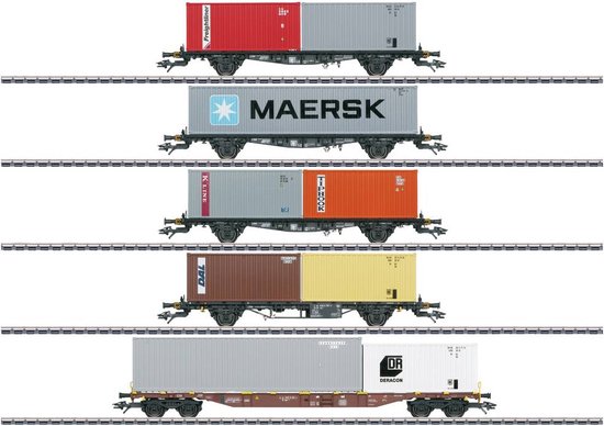 CONTAINERWAGEN-SET (5 WAGEN) DB | bol