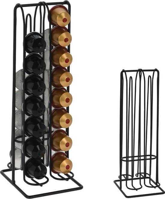 Support à capsules de café pour 32 capsules Nespresso Métal Zwart 30 cm ...