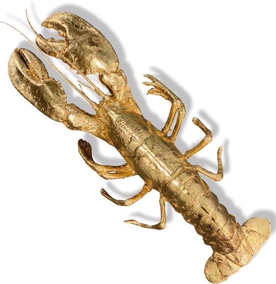 ORGNL Art Design - Decoratie - Epoxy kreeft - Bladgoud - 50x18 cm | bol