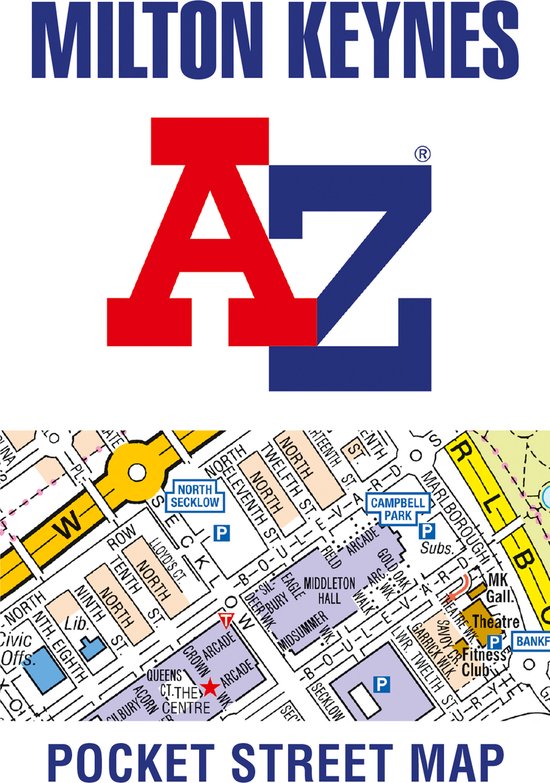 Milton Keynes A-Z Pocket Street Map | bol