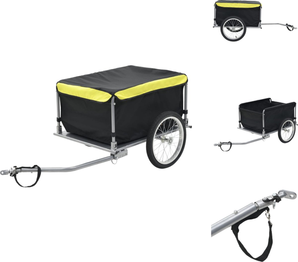 vidaXL Fietskar - Opvouwbaar Staal - 65 kg draagvermogen - Fietskar | bol