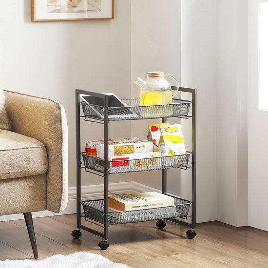 multifunctionele trolley met wieltjes voor keuken, kantoor, badkamer ...