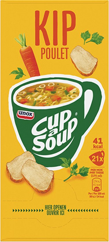 Unox Cup a Soup - Kip- 21 x 175ml | bol
