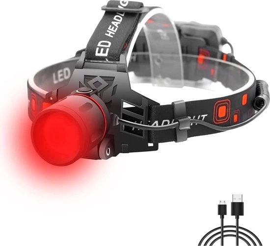 Hoofdlamp Rood Licht - Militaire Hoofdlamp | bol