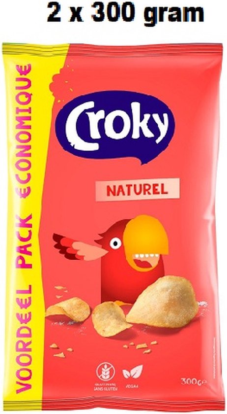 Croky Chips naturel Krimp 2 x 300 gram | bol