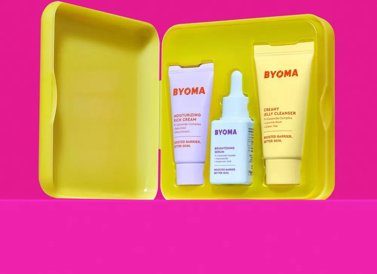 BYOMA Brightening Starter Skincare Kit - Jelly Cleanser - Brightening ...