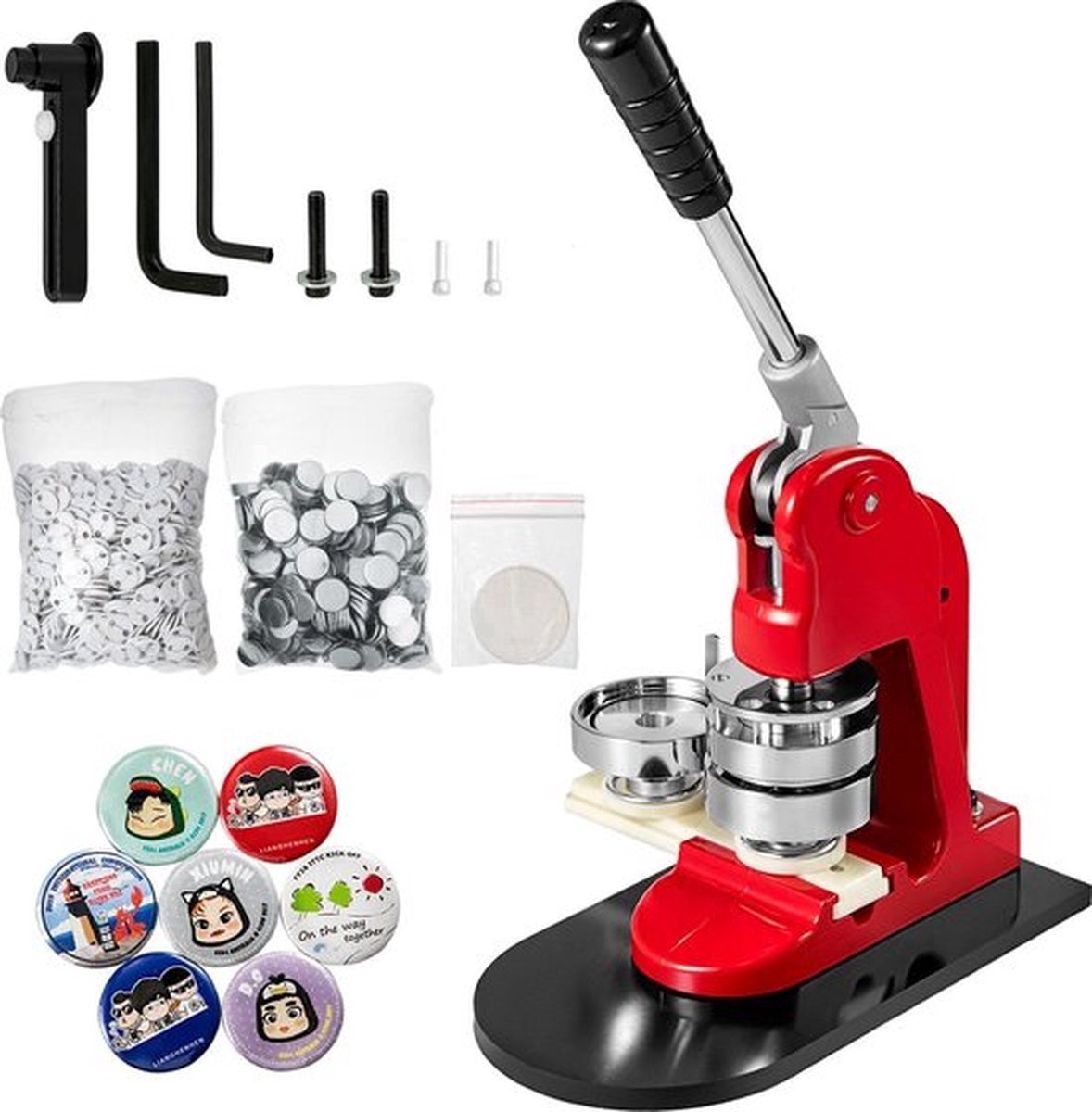 Velox Buttonmaker - 25mm 500 stuks - Badge maker - Buttonmachine ...