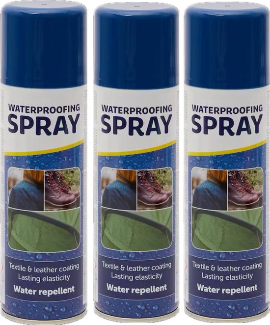 3x Waterdichtspray - waterafstotende spray voor textiel - schoenen en ...