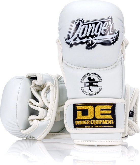 Danger MMA Sparring Handschoenen - semi leer - wit - maat M | bol