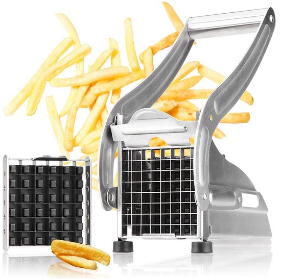 frietsnijder - frietsnijder van roestvrij staal - aardappelpers met 2 ...
