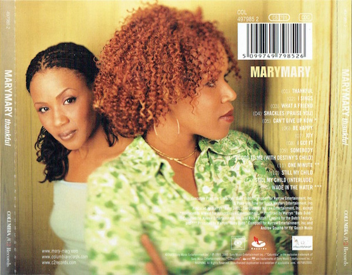 Thankful, Mary Mary | CD (album) | Muziek | bol