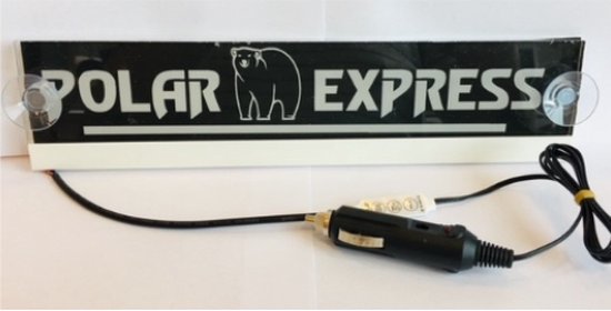LED bord 30x6 cm RGB Polar Express, verstelbaar naar 7 kleuren en ...