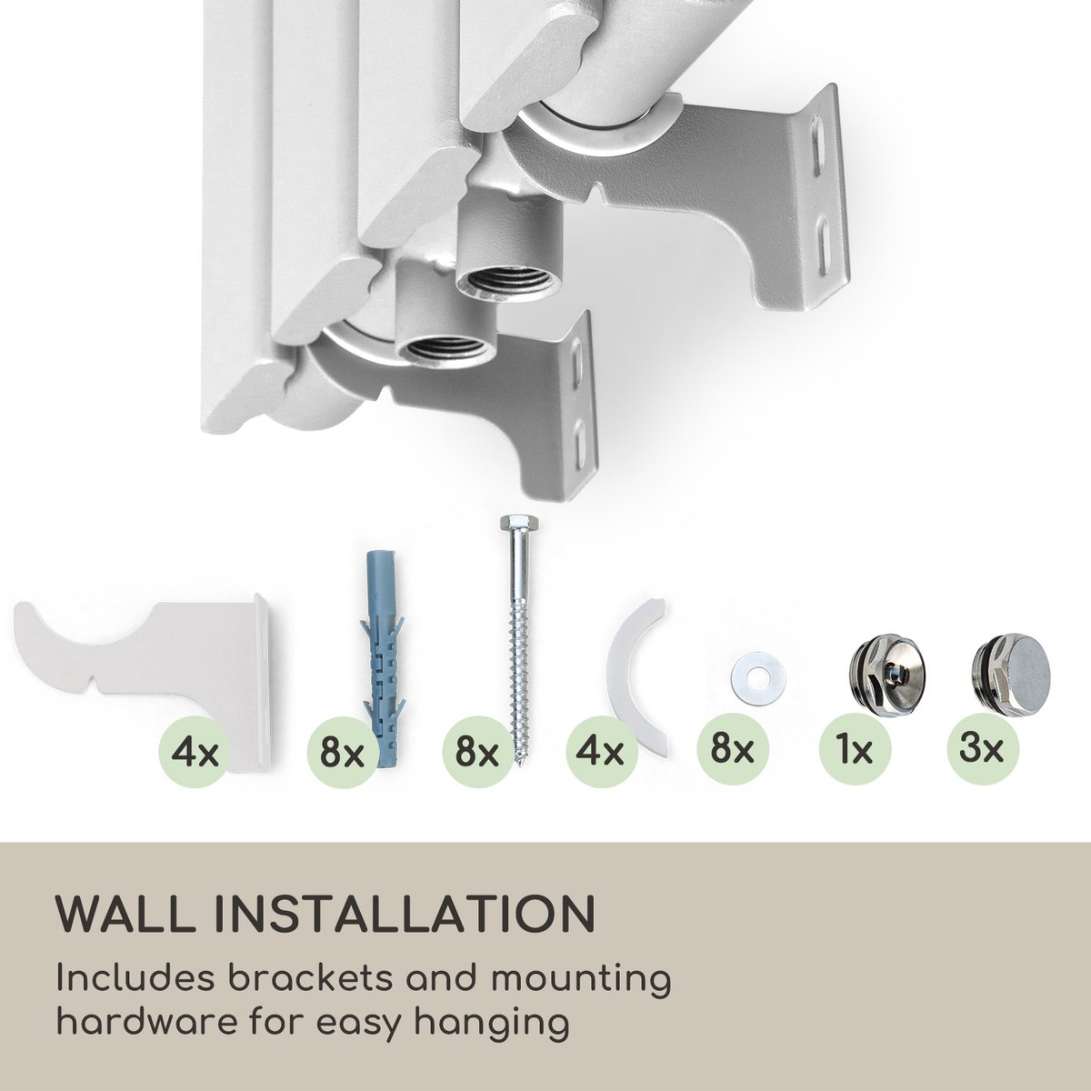 Blumfeldt Badkamerradiator - Design radiator - Zuinige platte radiator ...