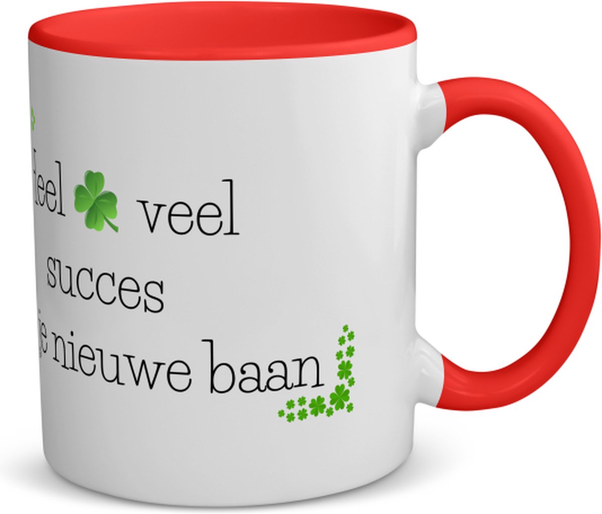 Akyol - afscheid collega cadeau - koffiemok - theemok - rood - Collega - collega mok... | bol.com