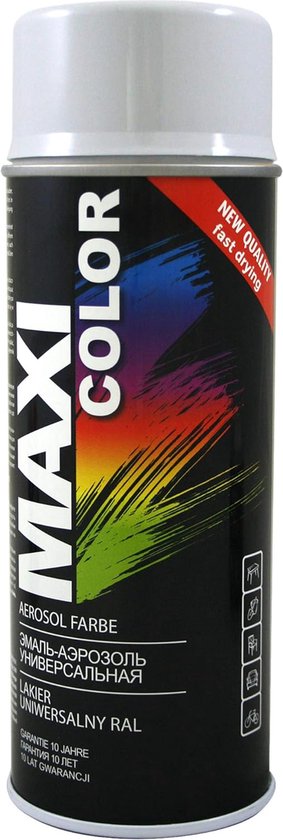 Maxi Color - Spuitverf - 400 ml- ral 7035 - Lichtgrijs | bol.com