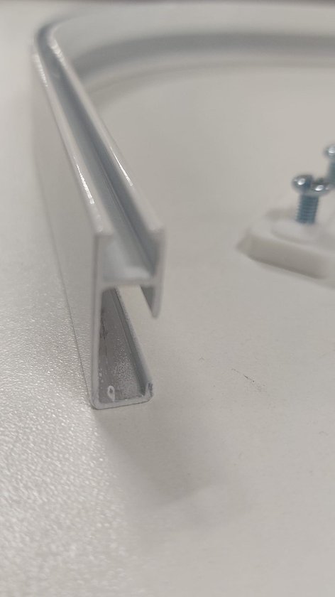 Bocht 90 graden + Verbinder Flat rail wit | bol