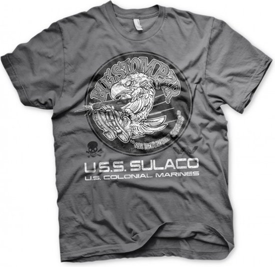 ALIENS Shirt USS SULACO BUGSTOMPER LOGO DISTRESSED PRINT S | bol