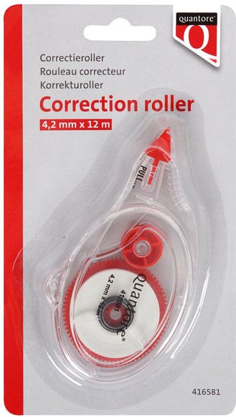 Correctieroller Quantore 4.2mmx12m op blister | Blister a 1 stuk | 100 ...