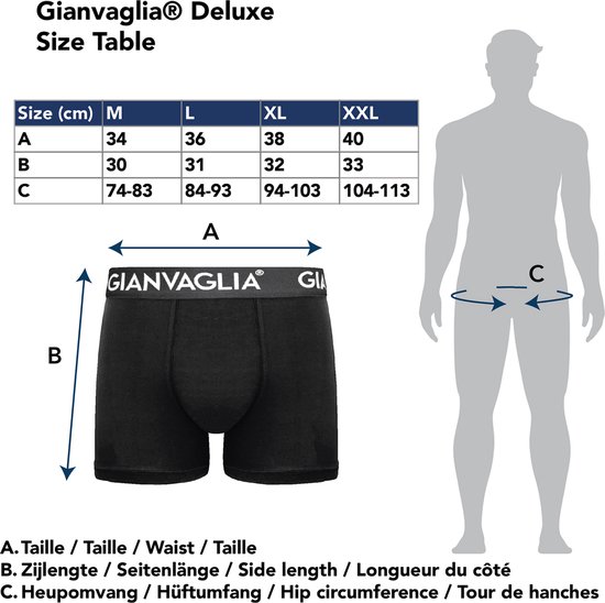 Gianvaglia Boxers pour hommes - Pack de 10 - Taille M - Sous-vêtements ...