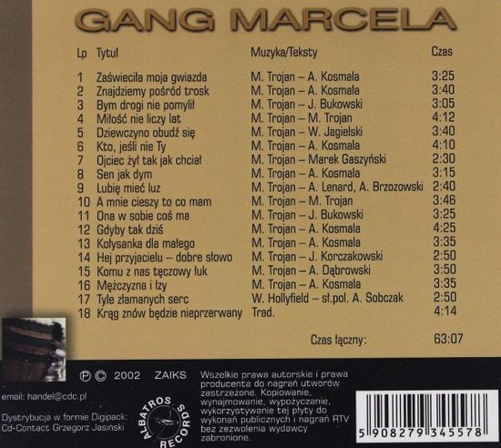 Gang Marcela: Greatest Hits [CD], Gang Marcela | Muziek | bol