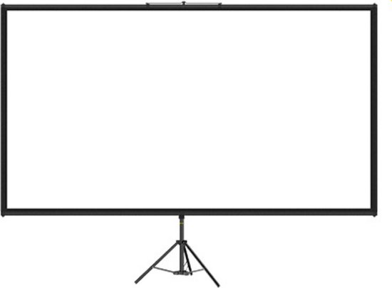 Thuys - Beamerscherm - Projectiescherm met Statief - Thuisbioscoop, Zwart, 60 Inch,... | bol