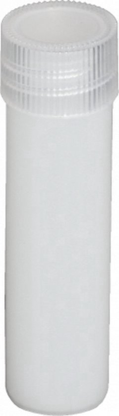 15 Stuks - Lege buisjes met schroefdop - 5ML - Reageerbuisjes | bol