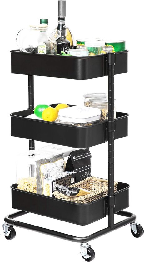 multifunctionele trolley met wieltjes voor keuken, kantoor, badkamer ...