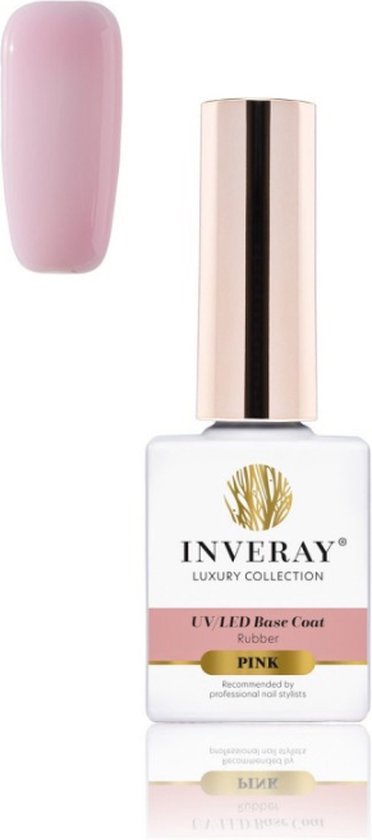 Inveray Rubber Base Pink - UV/LED - Versterkt de nagelplaat - Manicure ...