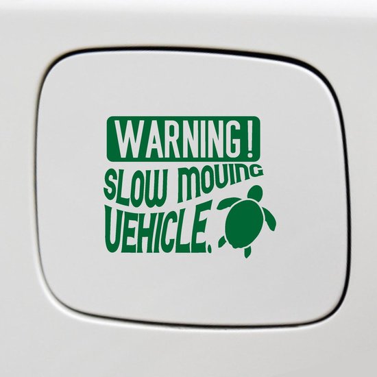 Bumpersticker - Slow Moving Vehicle - 14x11 - Groen | bol