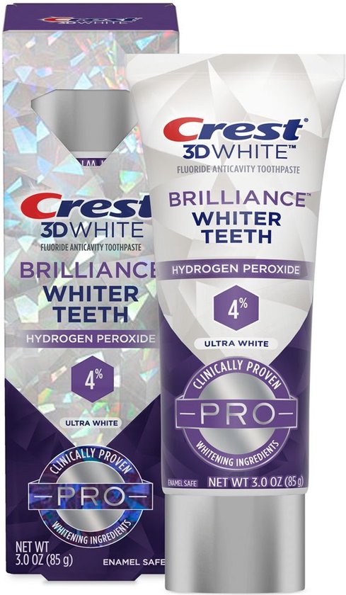 Crest - 3D White Brilliance Pro Ultra White Toothpaste - Hydrogen ...