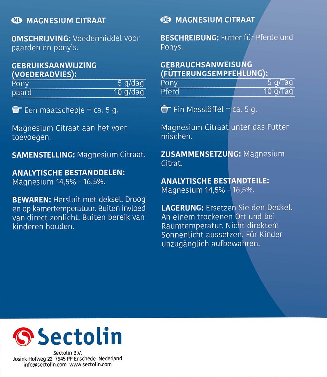 Sectolin Equivital Magnesium - 1 kg | bol