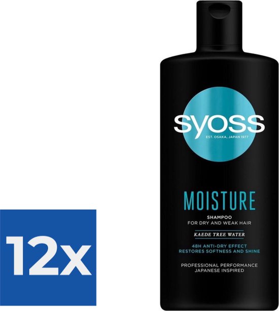 Syoss - Moisture Shampoo - Moisturizing Shampoo For Dry And Weak Hair ...