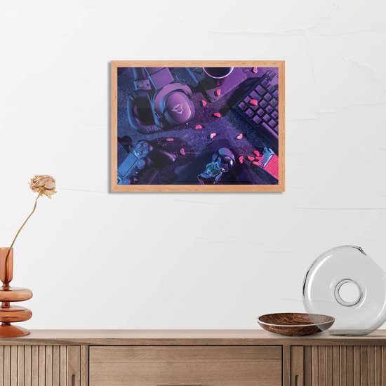 Poster Gaming Set Rectangle Horizontal Avec Cadre XL (70 X 50 CM ...