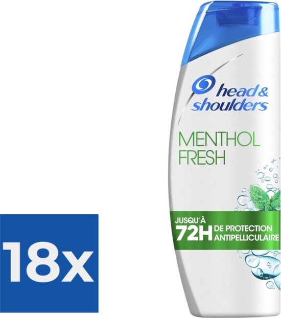 Head & Shoulders Menthol Fresh Shampoo 285 ml - Voordeelverpakking 18 ...