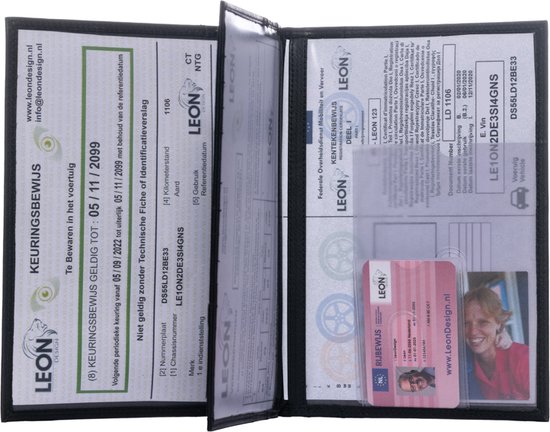 Autopapieren mapje - Kentekenbewijs mapje - Portefeuille - Portefeuille ...