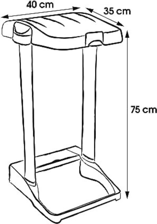 Vuilzakhouder - Afvalzakhouder - Vuilzakhouder Gesloten | bol