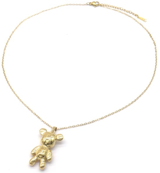 Ketting Beer - Goudkleurig - Verkleurd niet - Verstelbaar ...