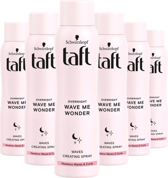 Taft - Waves - Curl - Spray - Overnight Wonder - 6 x 150ml ...