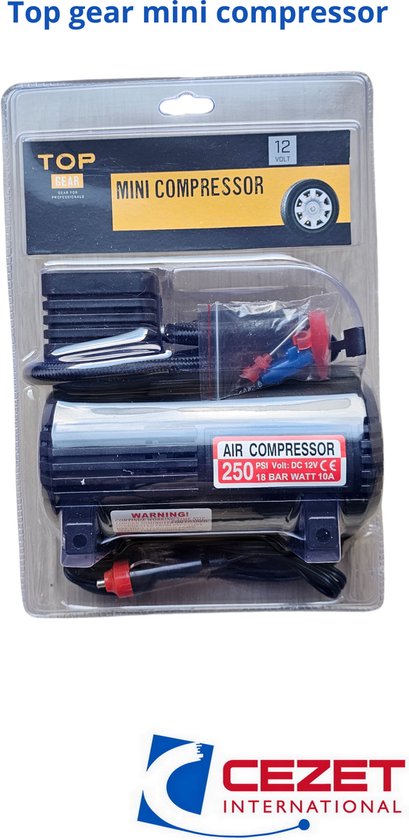 Top Gear Mini Lucht Compressor - 12 Volt | bol