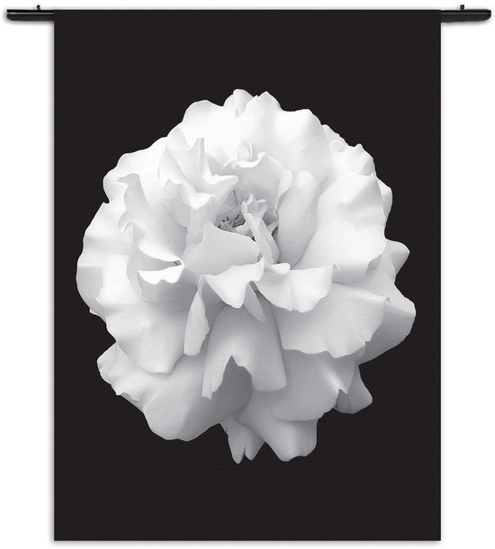 Mezo Wandkleed Witte Anjer Rechthoek Verticaal L (165 X 120 CM ...