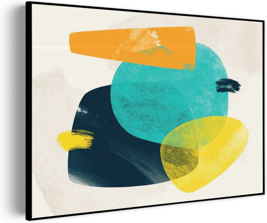 Akoestisch Schilderij Kleurrijk Abstract 02 Rechthoek Horizontaal Basic XL (120 x 86... | bol