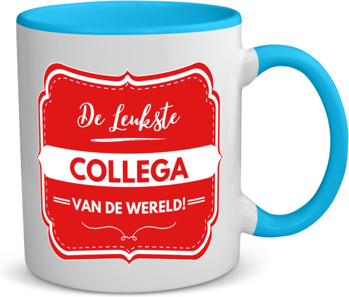 Akyol - de leukste collega koffiemok - theemok - blauw - Collega - een ...